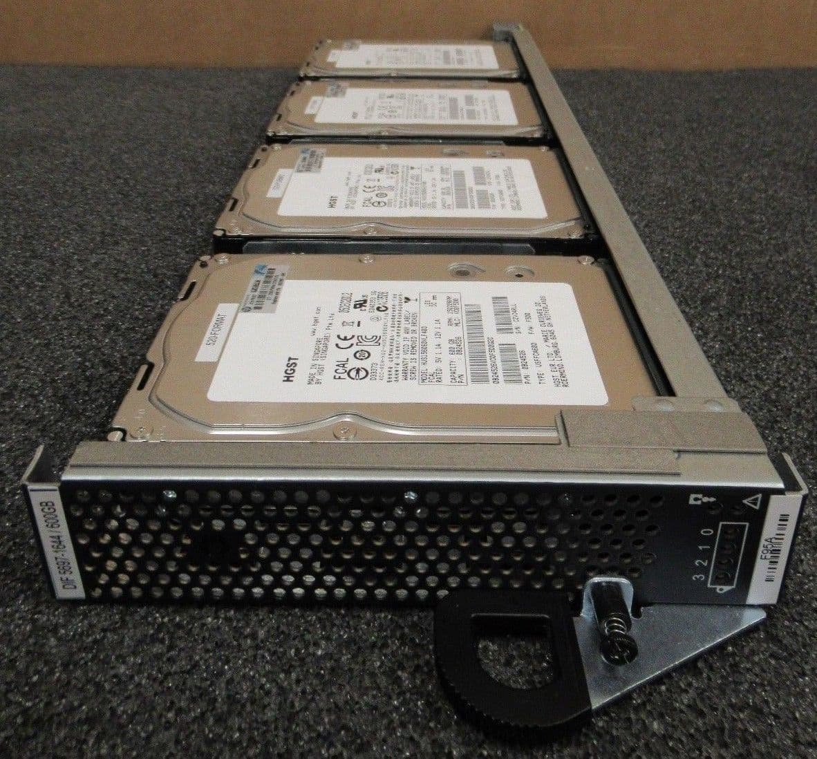 HP 3PAR 5697-1644 4 x 600GB Fibre Channel Drive Sled Magazine Blade ...