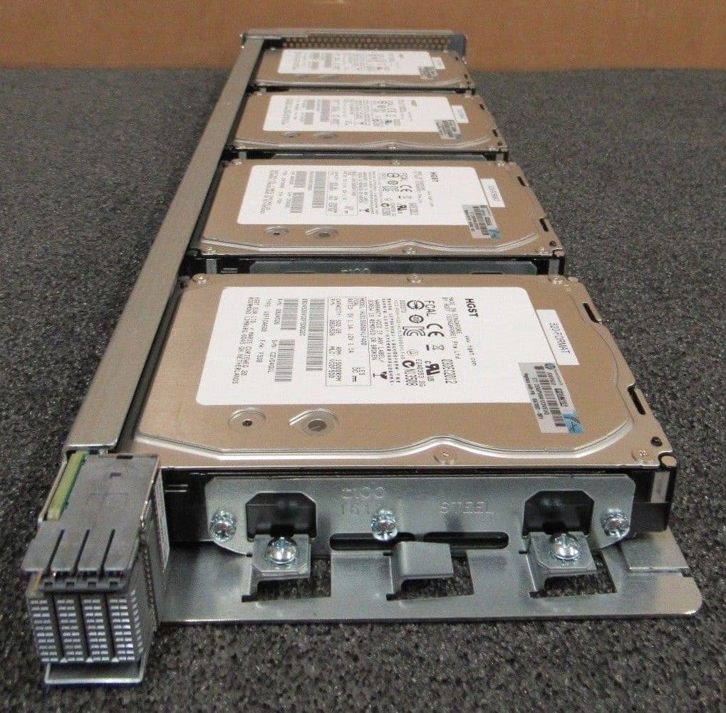 HP 3PAR 5697-1644 4 x 600GB Fibre Channel Drive Sled Magazine Blade ...