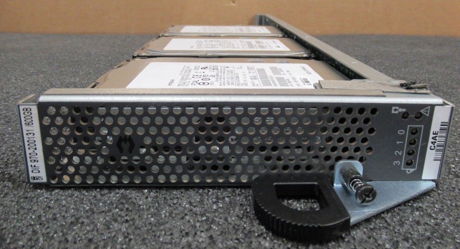 HP 3PAR 970-200131 3 x 600GB Fibre Channel Drive Sled Magazine Blade ...