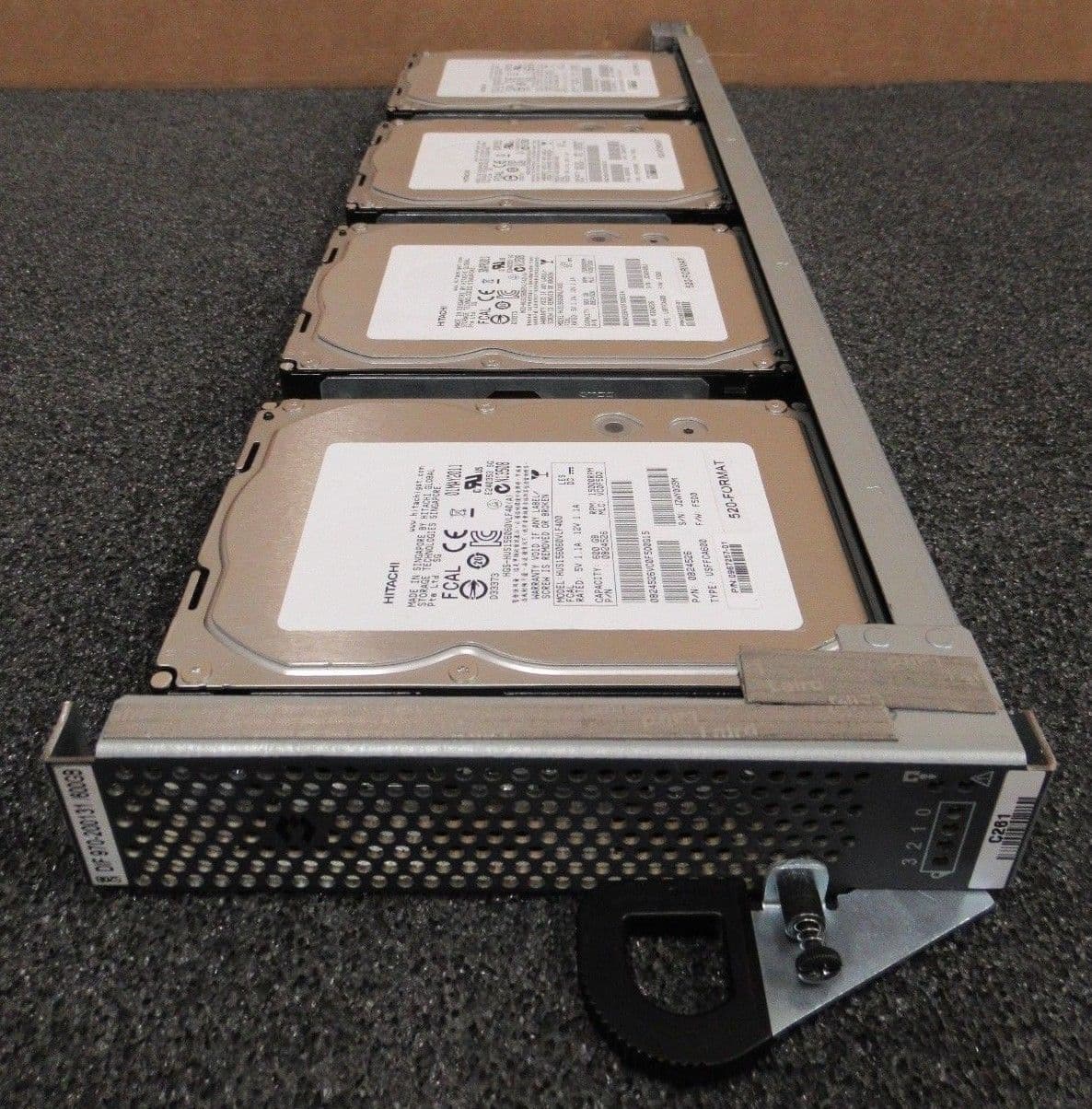 HP 3PAR 970-200131 4 x 600GB Fibre Channel Drive Sled Magazine Blade ...