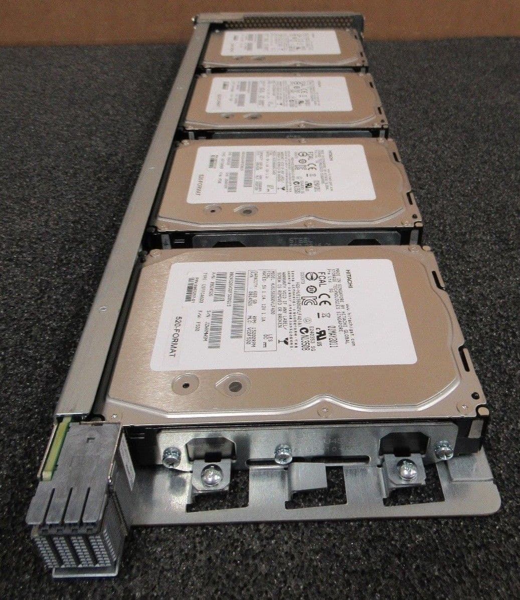 HP 3PAR 970-200131 4 x 600GB Fibre Channel Drive Sled Magazine Blade ...