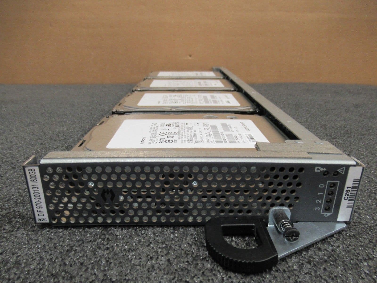 HP 3PAR 970-200131 4 x 600GB Fibre Channel Drive Sled Magazine Blade ...