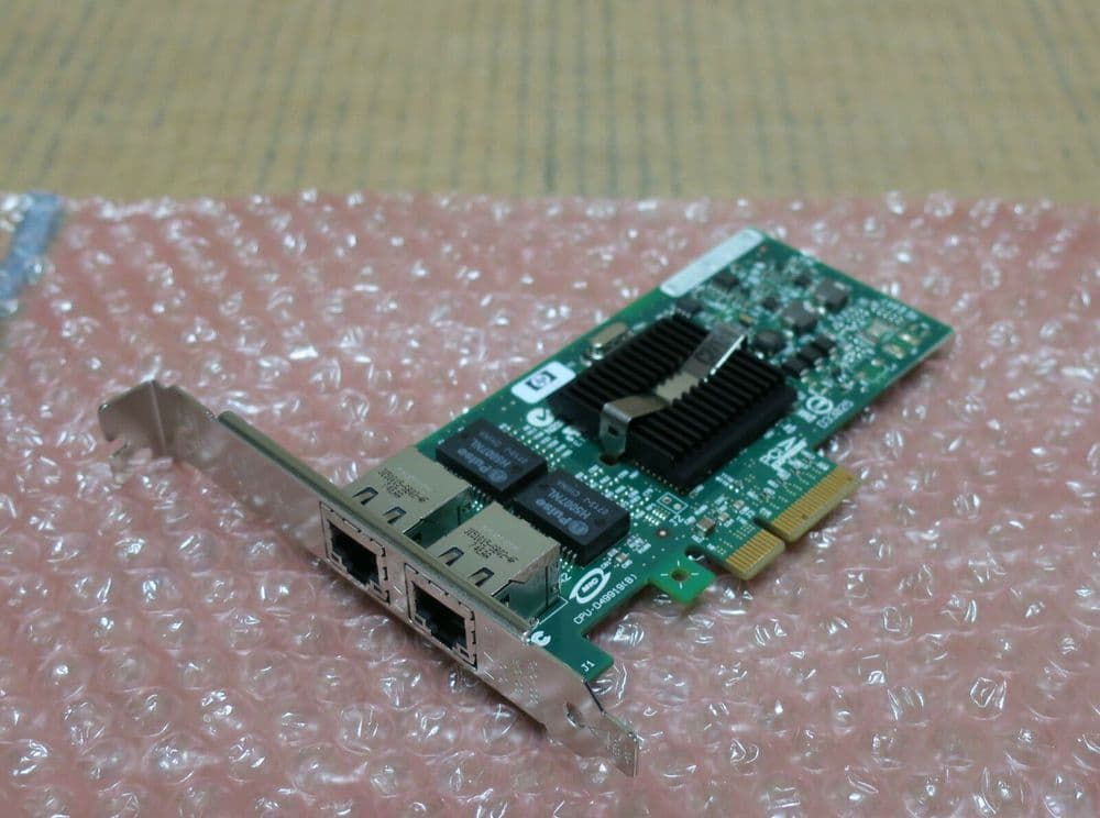 HP 412651-001 412646-001 NC360T PCI Dual Port Gigabit Network Card Full ...