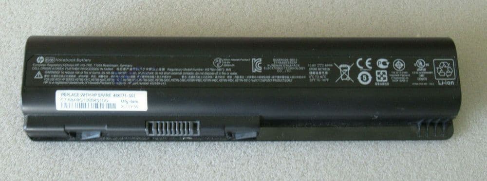 HP 462889-243 484171-001 Laptop Litium-Ion Battery 6 Cells 55Wh 5200mAh ...