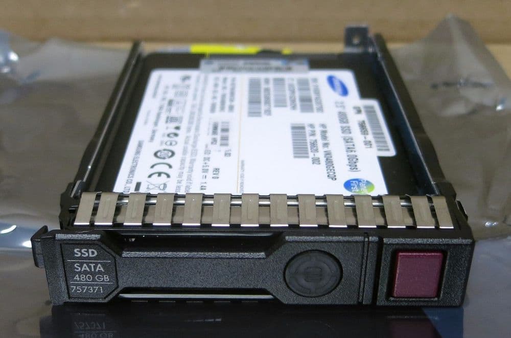 HP 480GB 6G SATA 2 5" SFF Endurance SSD 756657-B21 757371-001