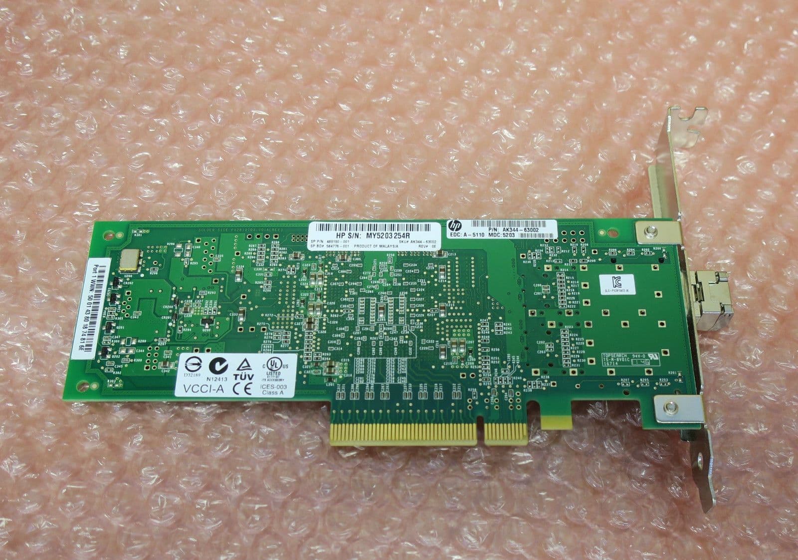 HP 489190-001 AK344 QLE2560 PCI-E 8Gb Single Port Fibre HBA Adapter ...