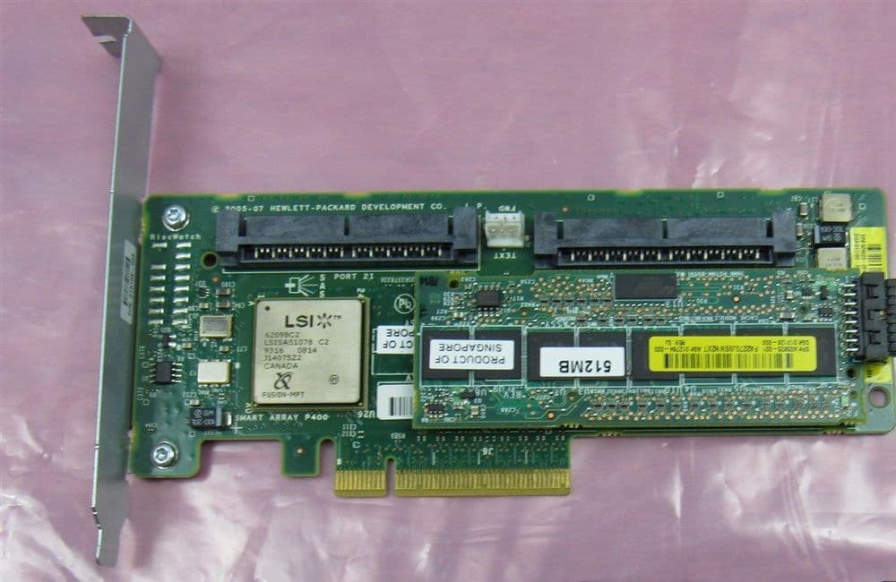 HP 504023-001 Proliant P400 Smart Array Raid Controller Card With 512MB ...