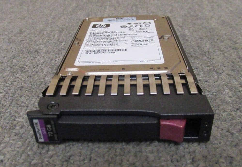 HP 512544-001 418398-001 DH0072FAQRD 72GB 15K RPM 6Gbps 2 5" SAS DP ...