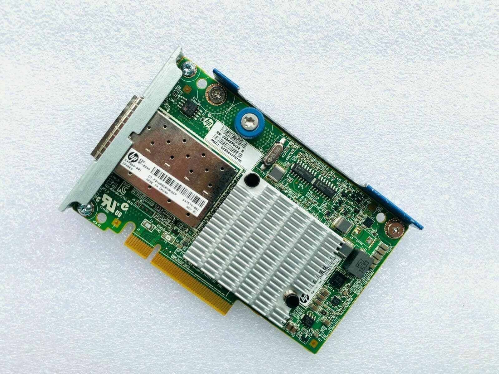 HP 530FLR Dual Port 10GbE PCIe 2 0 x8 Network Card Adapter 647581-B21 ...
