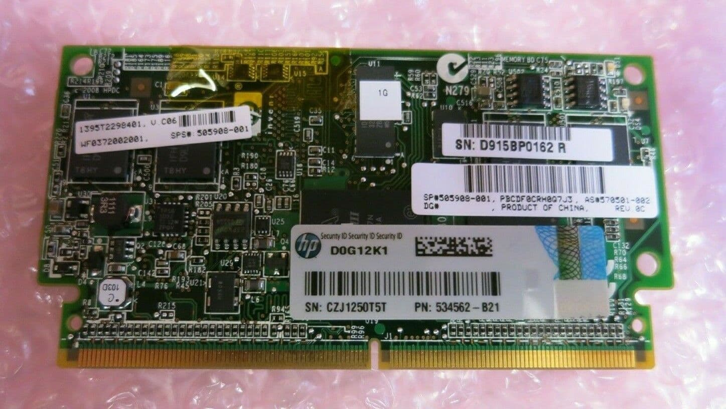 HP 534562-B21 570501-002 509908-001 Smart Array Flash Backed Write Cache Module