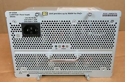 HP 5400R 1100W 900W PoE Power Supply J9829A For 5412R zl2 / 5406R zl2