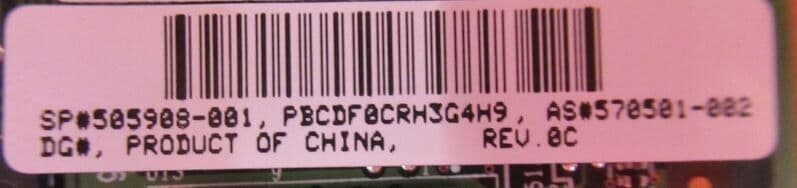 HP 570501-002 505908-001 Smart Array 1GB Flash Backed Write Cache Memory Module