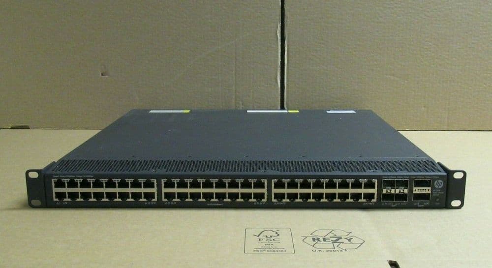 HP 5900AF-48G-4XG-2QSFP JG510A 48x 1GbE 4x 1/10Gb SFP 2x 40Gb QSFP Switch