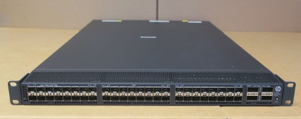 HP 5900AF-48XG-4QSFP 48x 1Gb/10Gb SFP 4x 40Gb QSFP Port 1U Switch JC772A