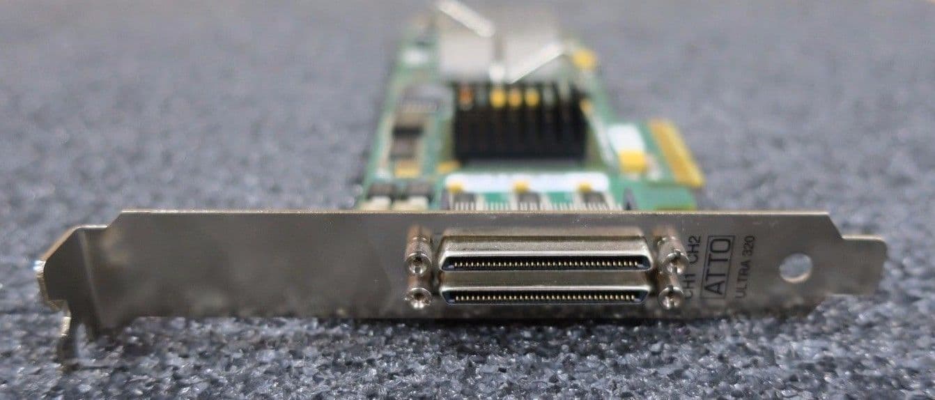 HP 593120-001 AH627-60003 Dual Channel SCSI U320E HBA PCI-E Adapter Full Height