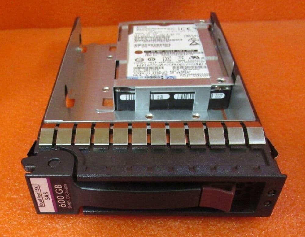 HP 600GB 15K SAS 12Gb/s Enterprise 2 5" HDD in 3 5" Caddy 737574-001 ...