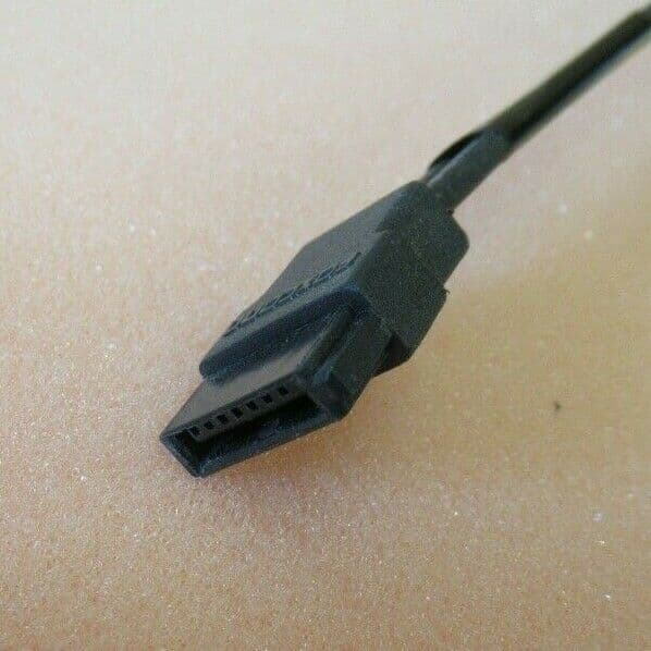HP 611894-006 Straight to 90 Angle 18" Internal Black SATA Cable