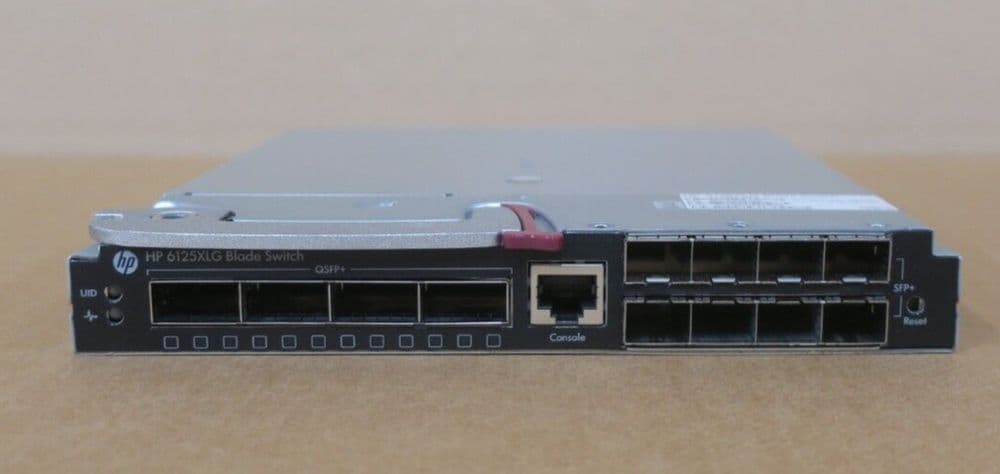 HP 6125XLG Blade Switch 4x 40Gb QSFP 8x 10Gb SFP Port 716102-001 711307-B21