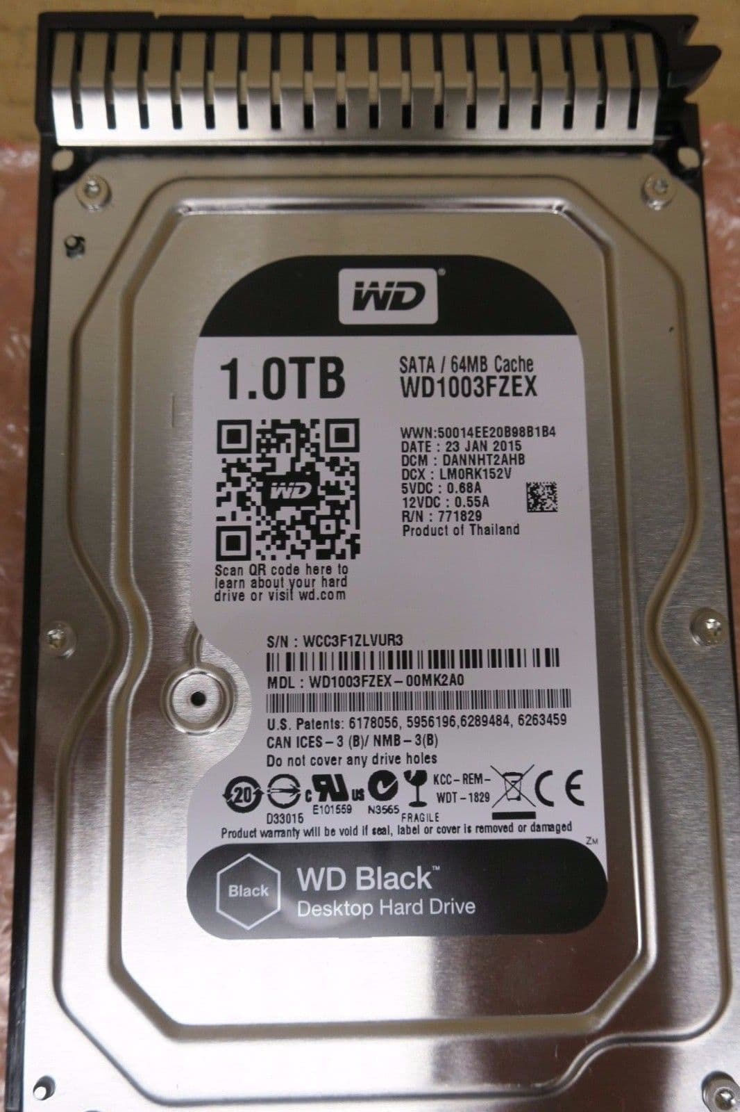 HP 652998-001 - 3 5" 1 0TB 7 2K 6Gb/s 64mb Cache WD1003FZEX SATA Hard ...