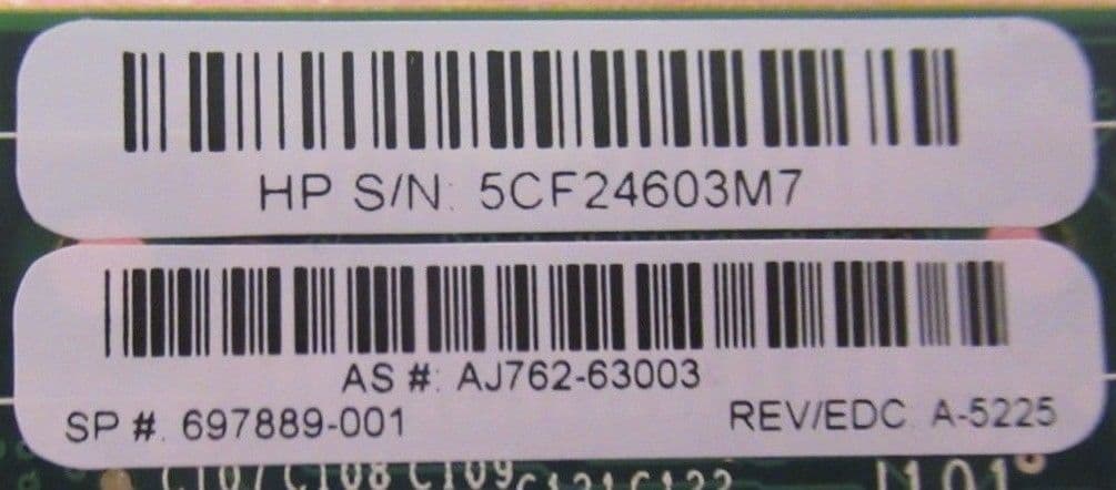 HP 81E LPE12000 8Gb Single Port Fibre Channel FC HBA 697889-001 AJ762B ...