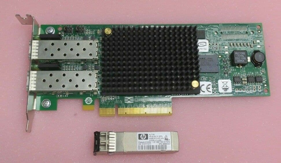 HP 82E LPE12002 8Gb Dual Port Fibre Channel FC HBA 489193-001 AJ763A HH ...