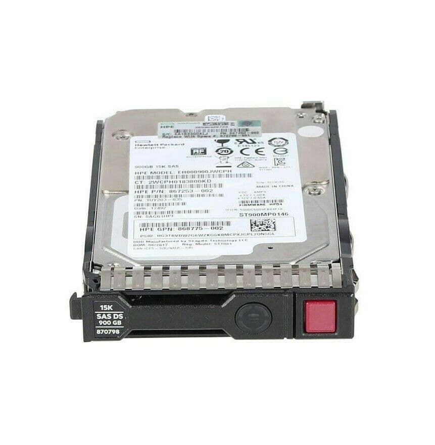 HP 900GB 15K 12Gb/s SAS 2 5" Hot-Plug SFF Hard Drive HDD 870798-001 ...