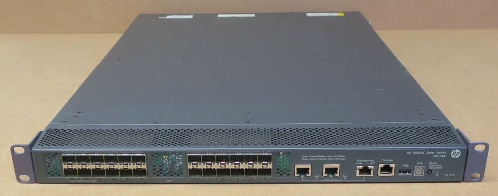 HP A5820X A5820AF-24XG 24x 1/10Gb SFP 2x 1GbE RJ45 Ports L3 Switch JG219A