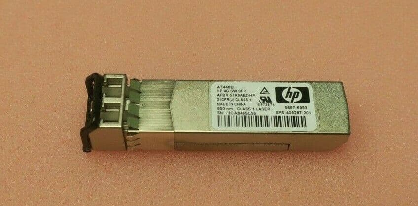 HP A7446B Avago 4Gb SW 850nm SFP Transceiver Module AFBR-57R6AEZ-HP ...