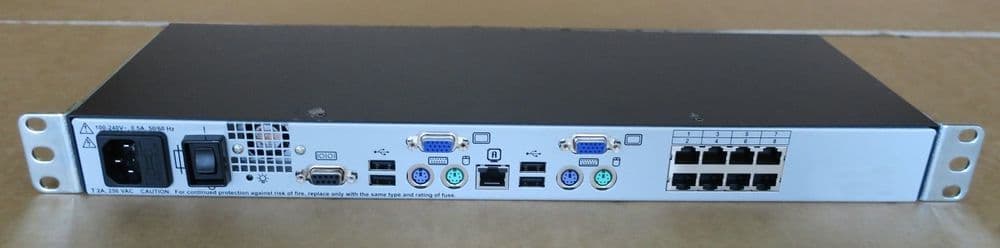 HP AF616A Server Console Switch PS/2 CAT5 Stackable 0x2x8 KVM Switch ...