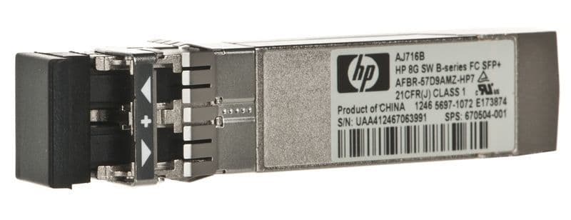 HP AJ716B 8G 8Gbps FC B-Series 670504-001 AFBR-57D9AMZ-HP7 SFP Transceiver