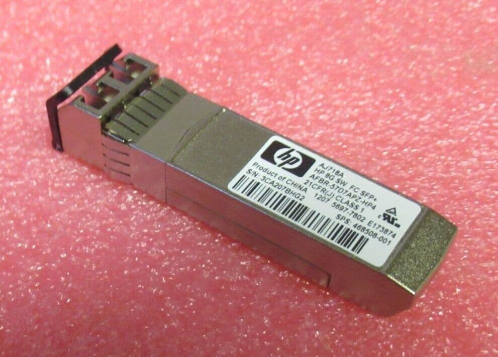 HP AJ718A SFP 8Gb SW FC SFP Optical Transceiver AFBR-57D7APZ-HP4 468508-001