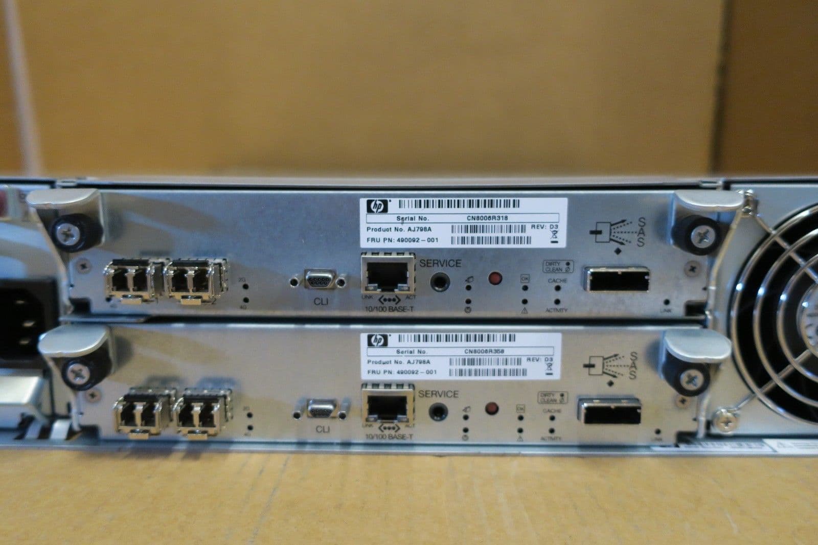 HP AJ795A MSA2312FC G2 STORAGE ARRAY 2 x AJ798A CTRL 12 x 450GB 15k Drives