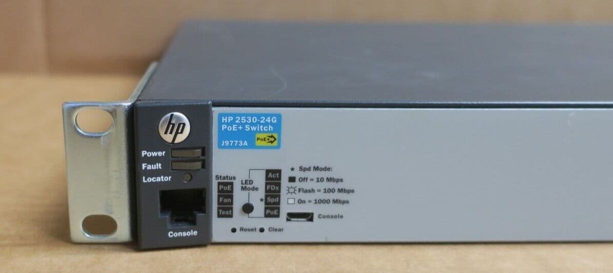 HP Aruba 2530-24G 24x 1GbE PoE RJ45 & 4x 1GbE SFP Port L2 Managed ...
