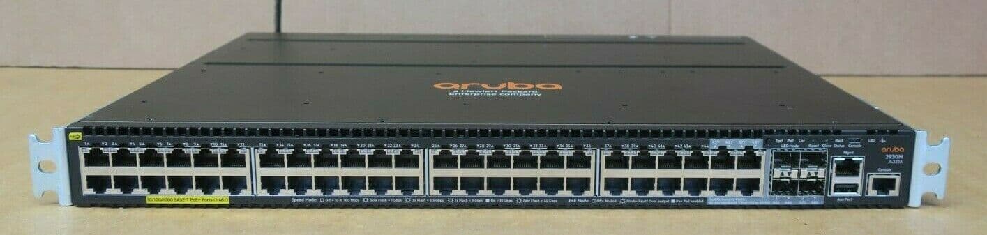 HP Aruba 2930M 44x 10/100/1000 PoE 4x Combo 1Gb SFP L3 Switch JL322A JL325A