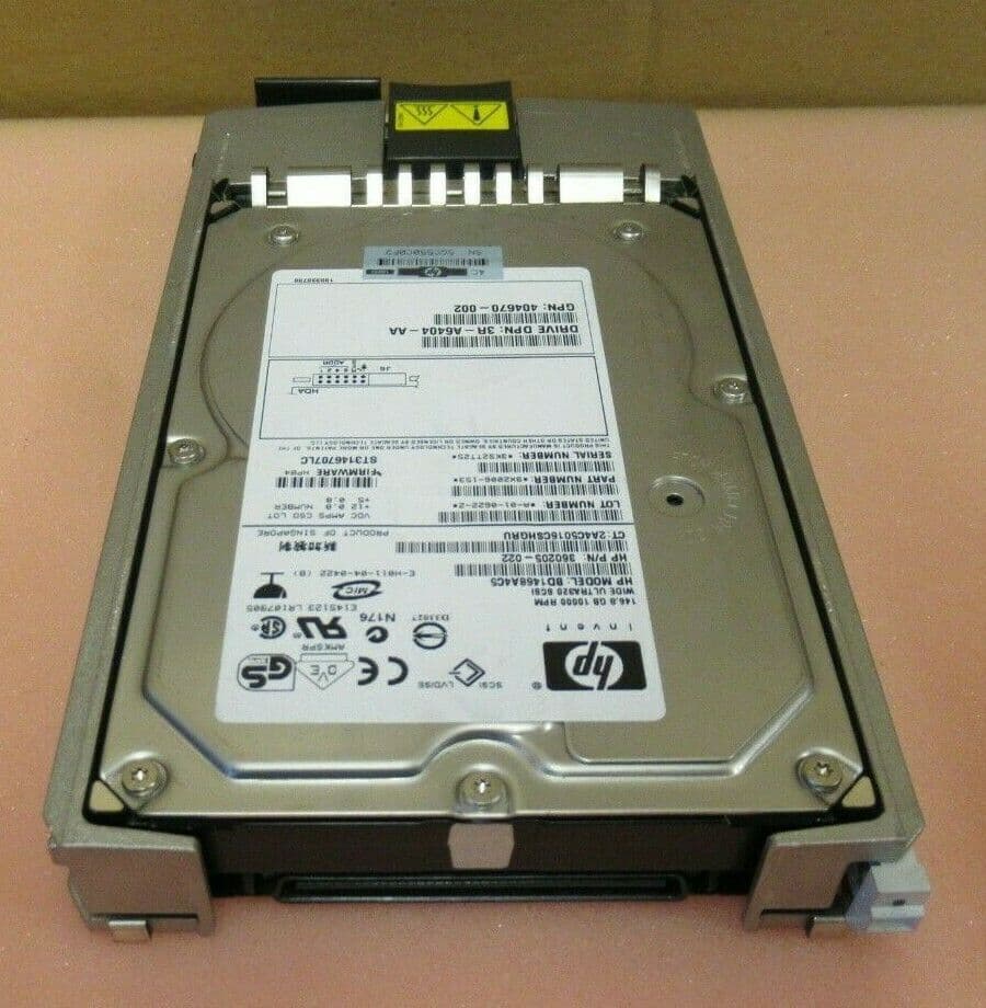 HP BD1468A4C5 360205-022 146 8GB 10000RPM U320 SCSI 80P LVD Hot-Swap 3 ...