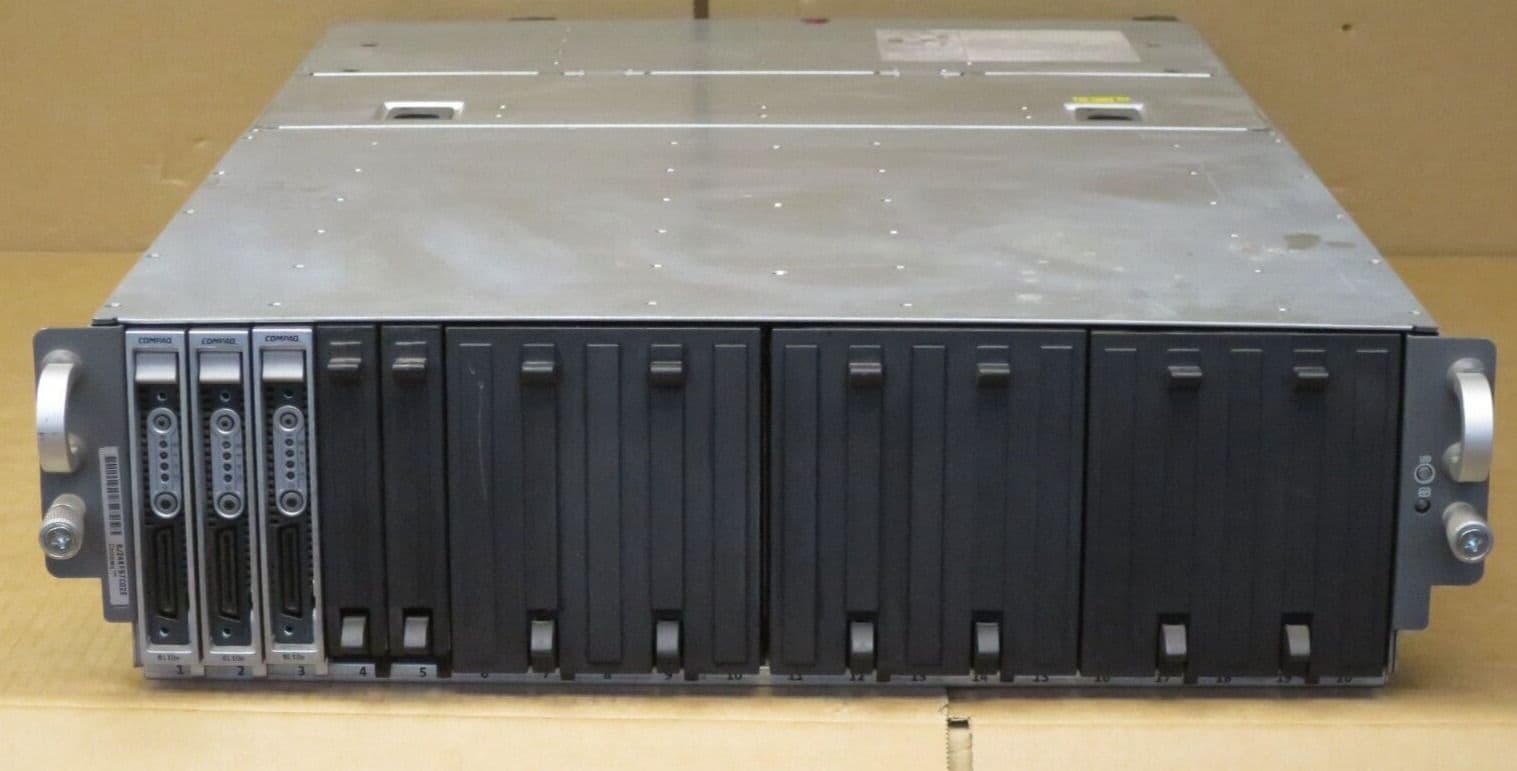 HP BL E-Class 20-Slot Blade Enclosure 3x BL10e Pentium 3 40GB HDD ...