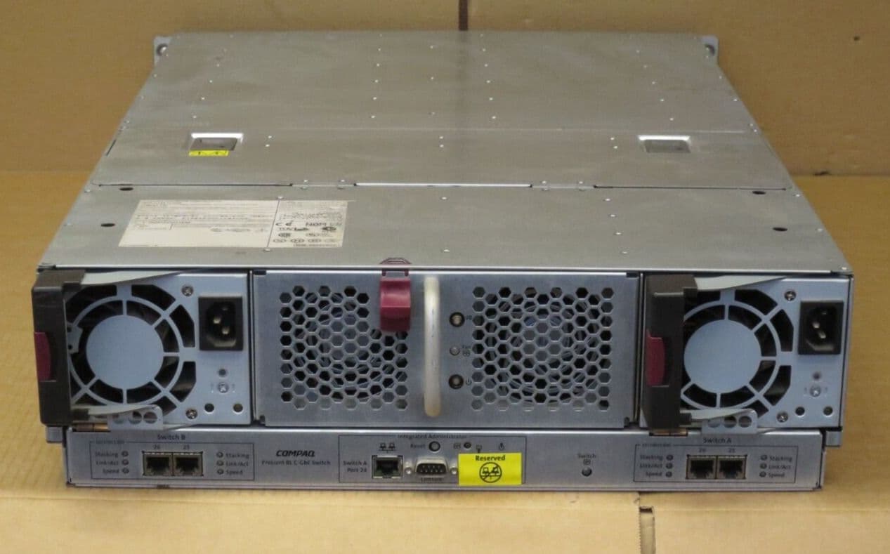 HP BL E-Class 20-Slot Blade Enclosure 3x BL10e Pentium 3 40GB HDD ...