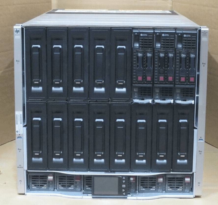 HP Blade System BL C7000 G3 Blade Chassis 3x BL460C Gen8 6x E5-2650v2 ...