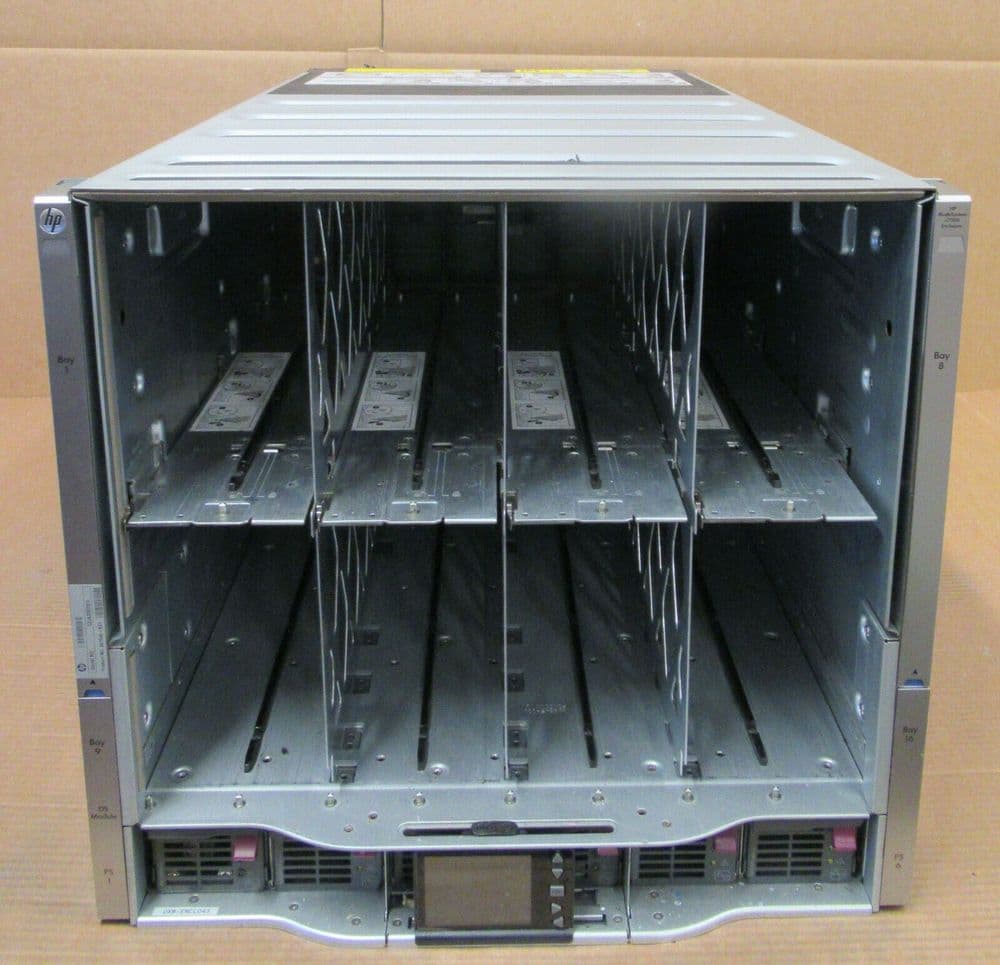 HP Blade System BL C7000 G3 GEN3 Platinum Chassis 6x 2450W 10x Fans ...