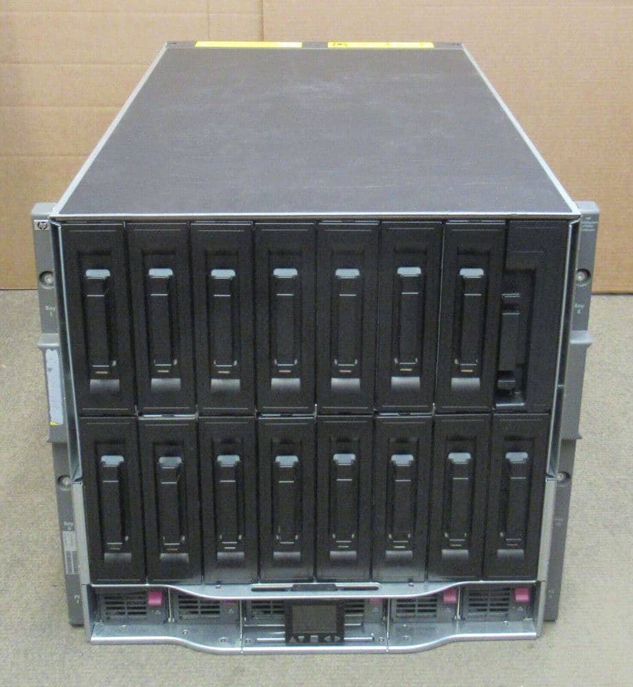HP Blade System BL C7000 Platinum Chassis 6x 2400W 10x Fans 2x OA ...