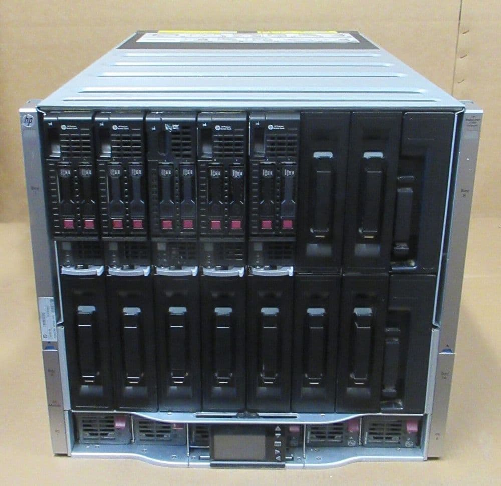 HP BladeSystem BLC7000 G3 4x BL460C Gen8 1x BL460C Gen9 Server Blade ...