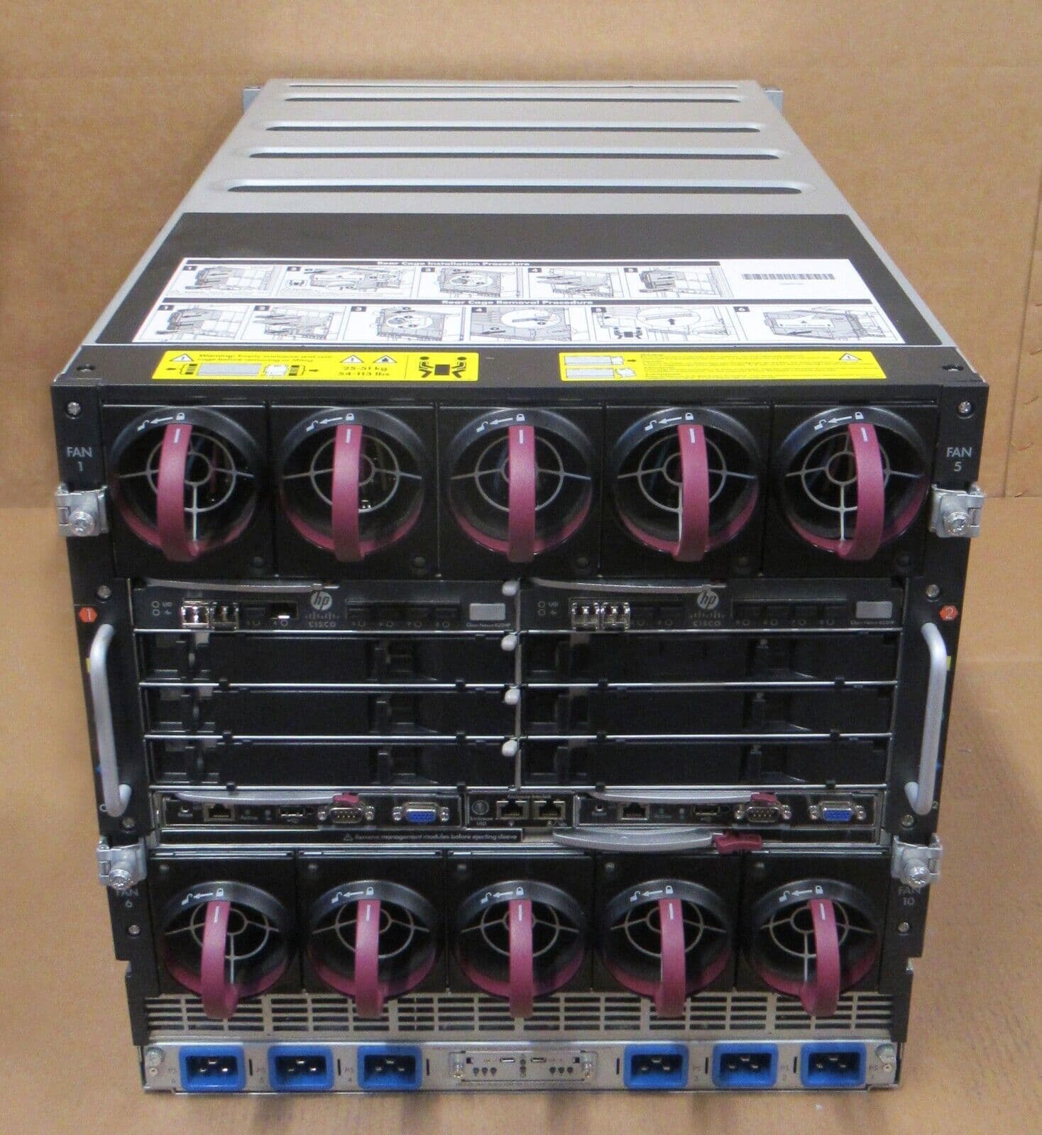 HP BladeSystem BLC7000 G3 4x BL460C Gen8 1x BL460C Gen9 Server Blade ...