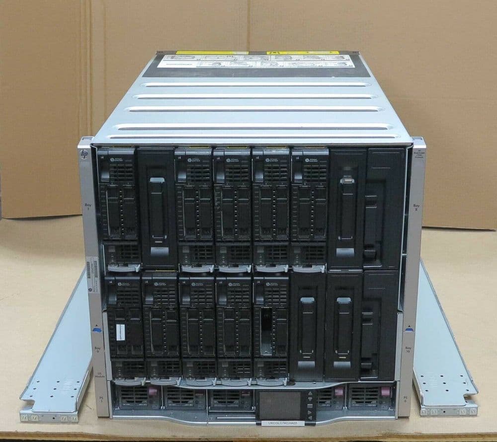 HP BladeSystem C7000 G3 10x BL460c G8 E5-2670 E5-2670v2 E5-2640 3TB Ram ...
