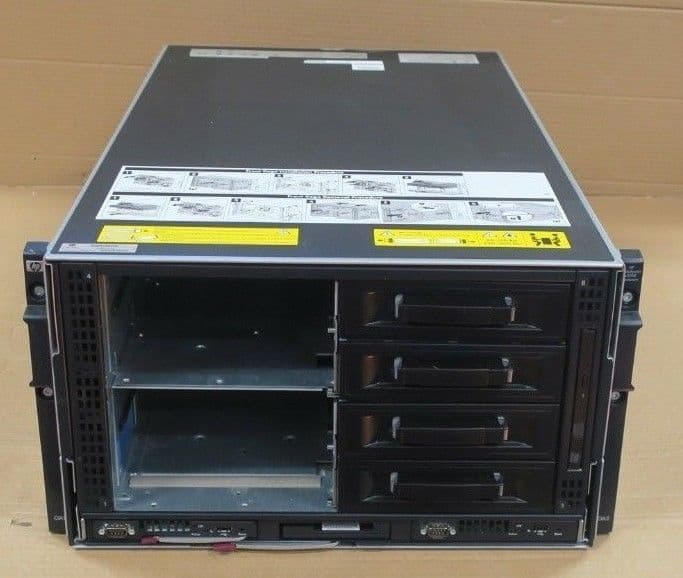HP BLc3000 Platinum 696908-B21 Rack mount Blade Enclosure 2 x VC Flex ...