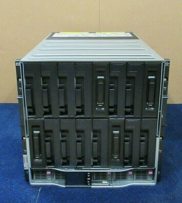 HP BLc7000 Gen2 BLc BL c7000 Blade Chassis Enclosure 507019-B21 6x PSU ...