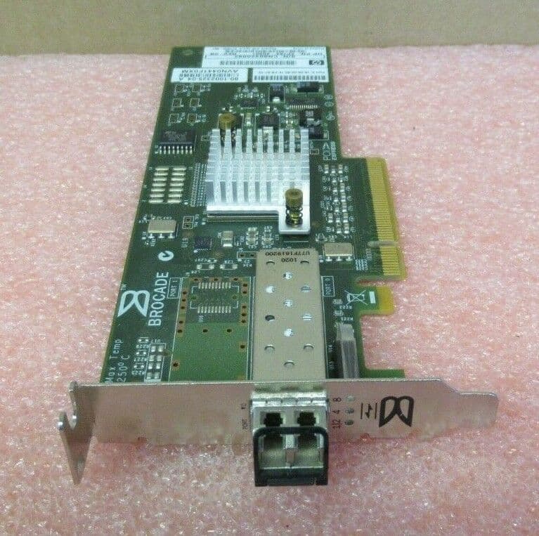 HP Brocade AP769 8Gb PCI-E Single FC HBA Card 1x 8G SFP 571520-001 80 ...