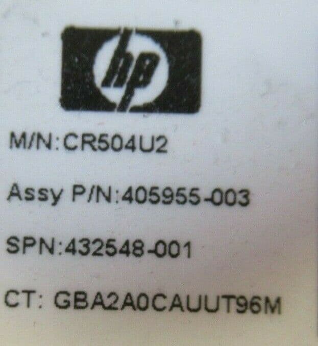 HP CR504U2 405955-003 432548-001 Internal SD Memory Card Reader With 17 ...