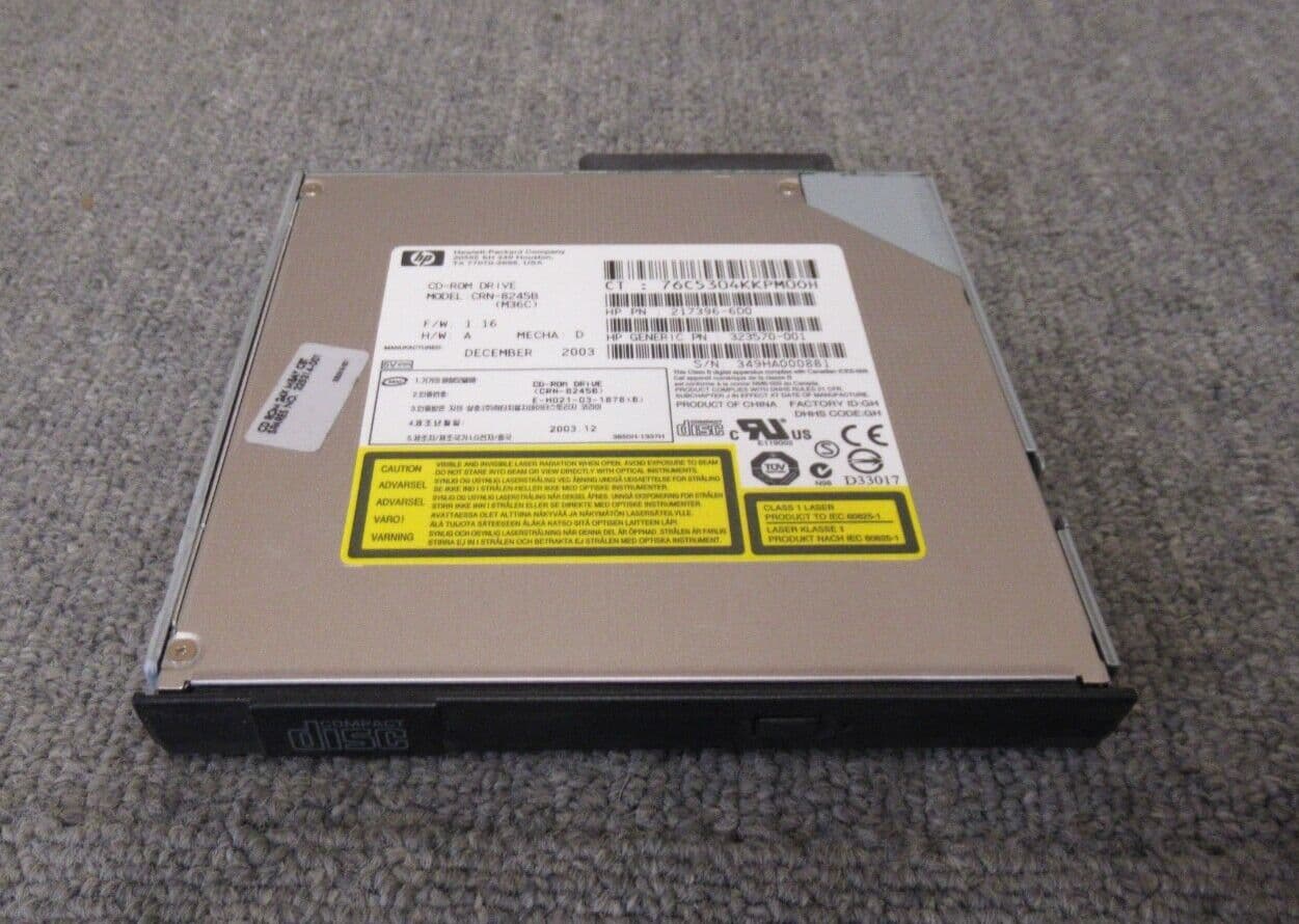 HP CRN-8245B 217396-6D0 Internal Slim HL Data Storage 24X CD-ROM IDE Drive