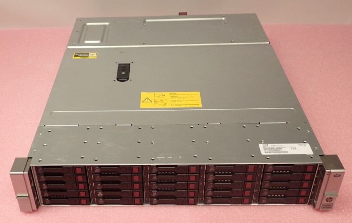 HP D3700 Storage Enclosure QW967A 25-Bay 25x 900GB HDD 2x 12Gb SAS I/O ...