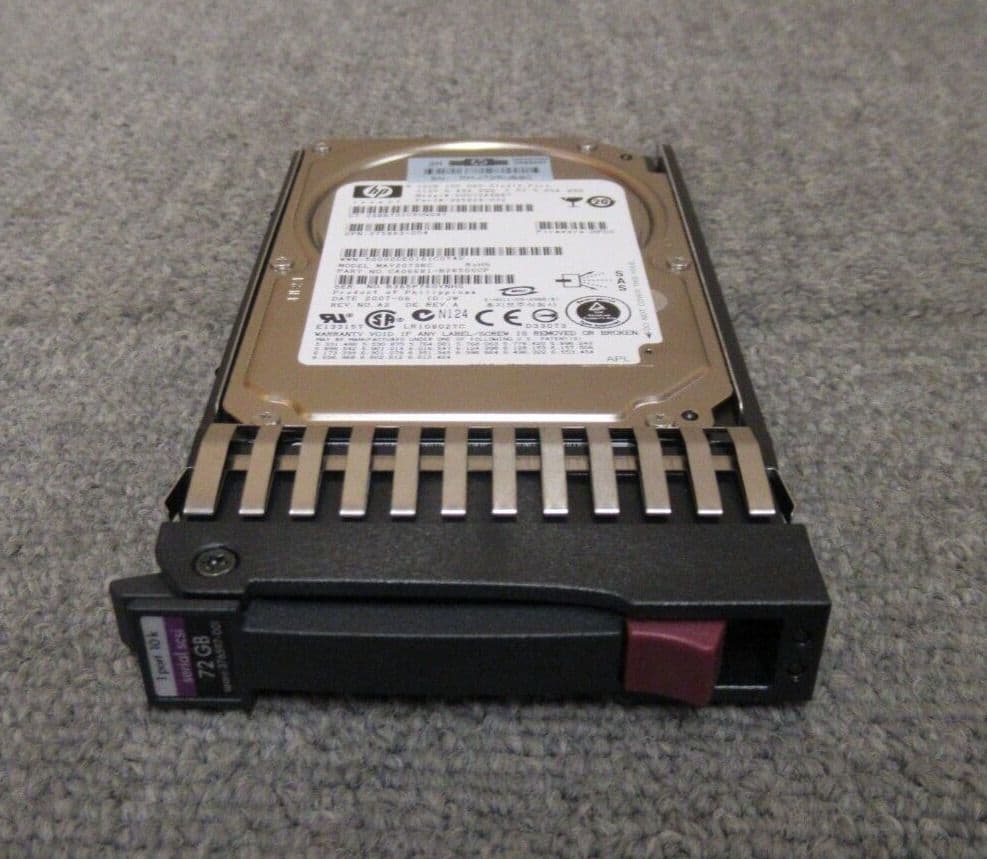HP DG072A9BB7 376597-001 72GB 10000RPM SAS 3Gbps Hot-Swap 8MB 2 5 ...